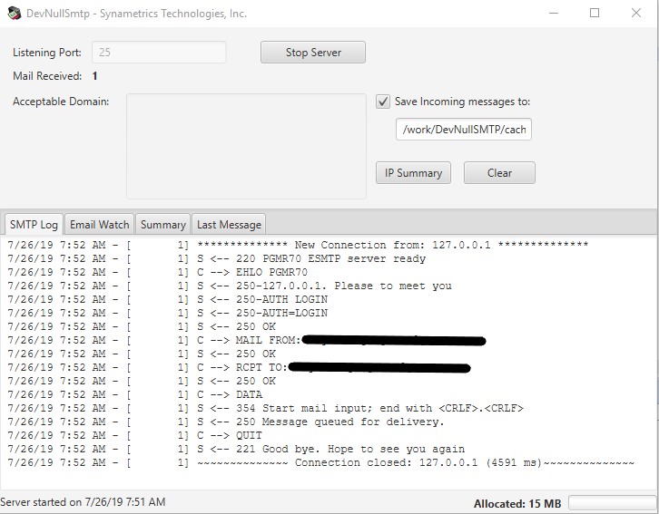 How to Use Spring Mail against DevNull SMTP – Amy's Programming Corner